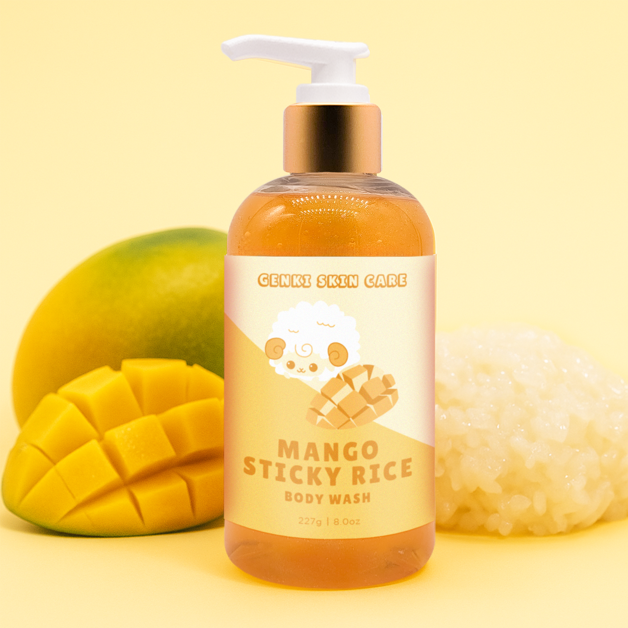 MANGO STICKY RICE BODY WASH – Genki Skin Care