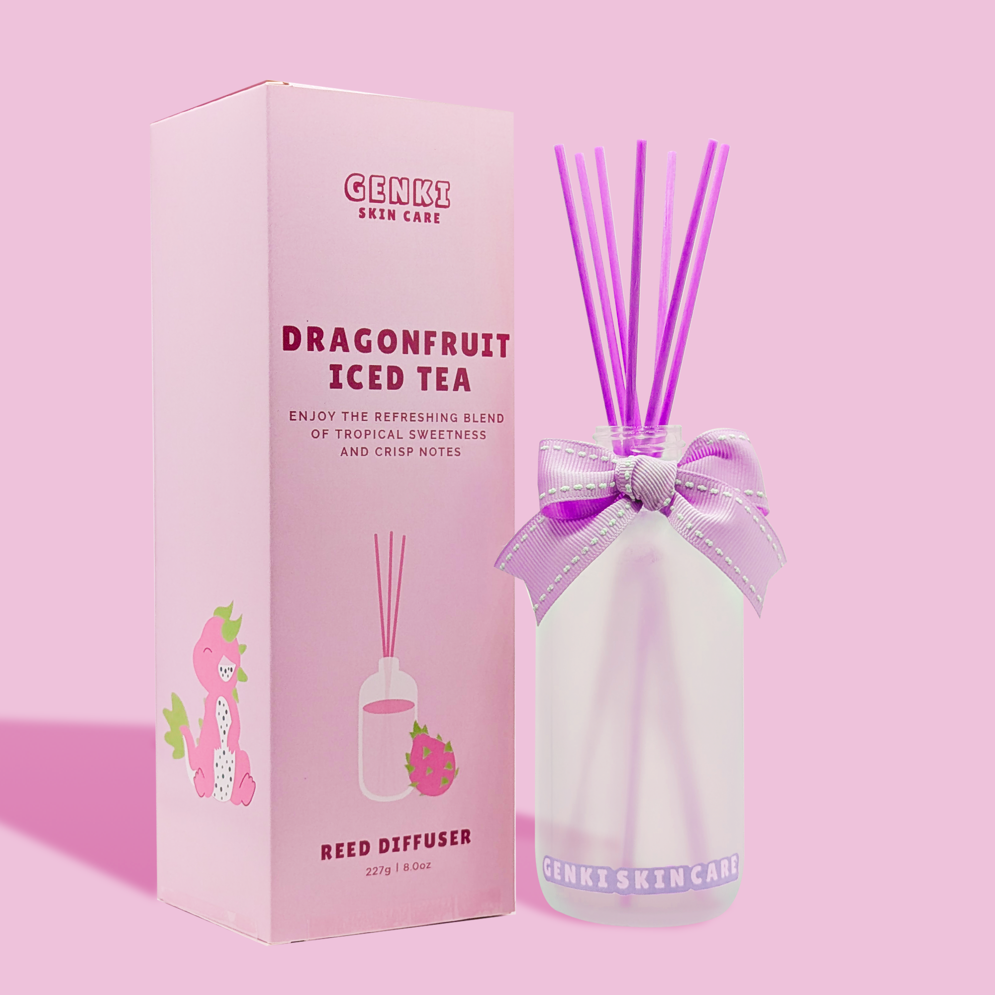 DRAGONFRUIT ICED TEA REED DIFFUSER – Genki Skin Care